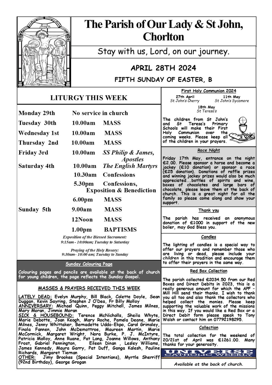 Newsletter and Bulletins – St Johns Chorlton